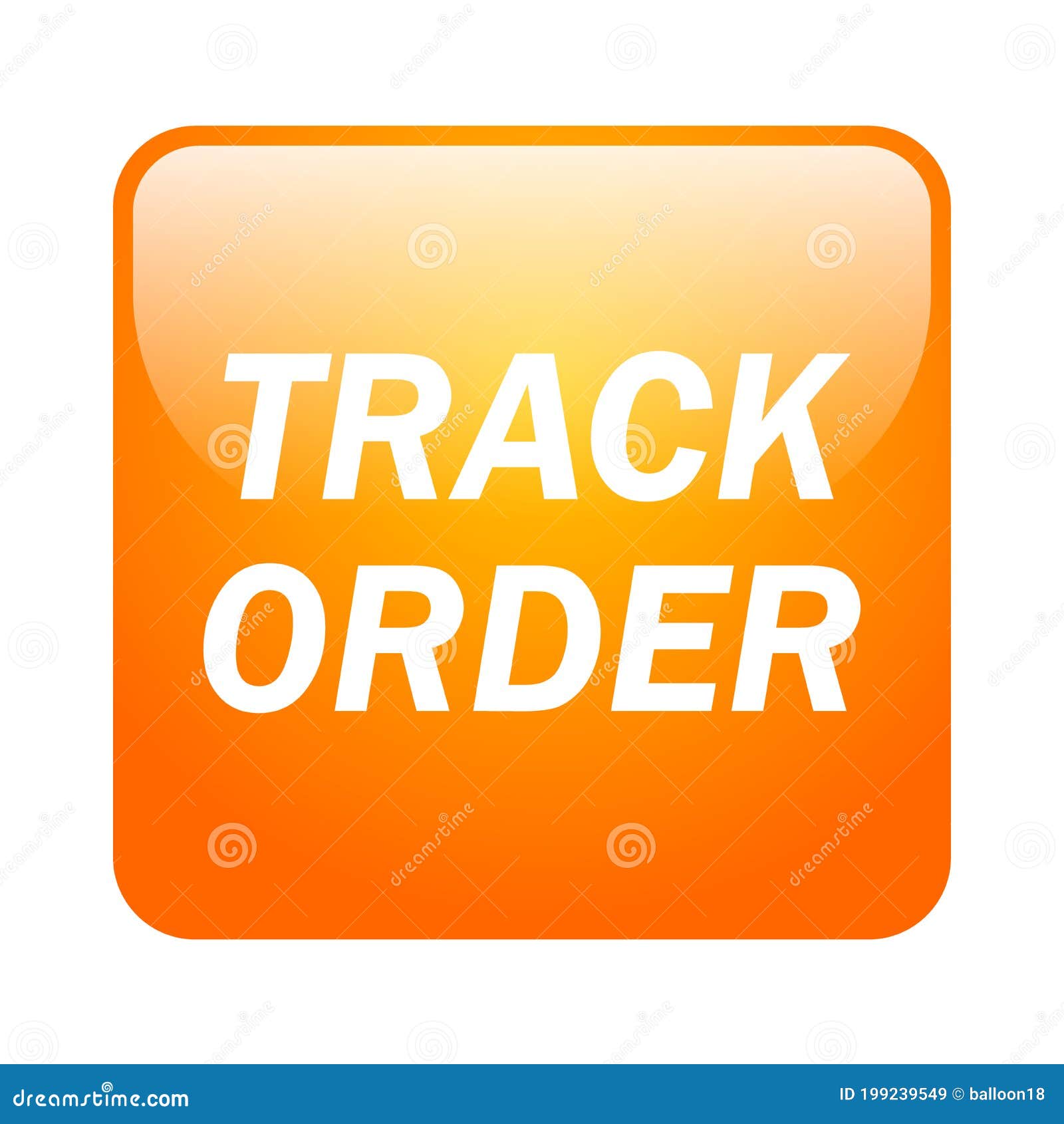 Track order button stock illustration. Illustration of icon - 199239549