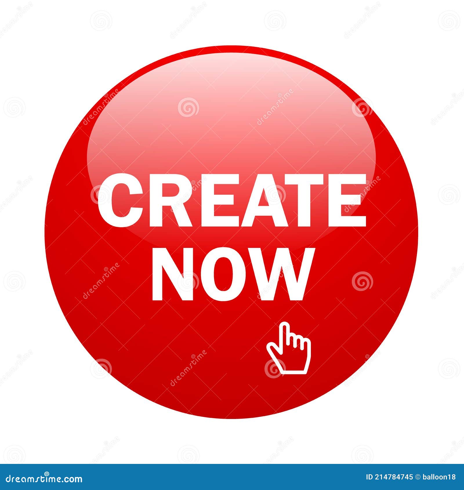 Create account now button stock vector. Illustration of isolated ...