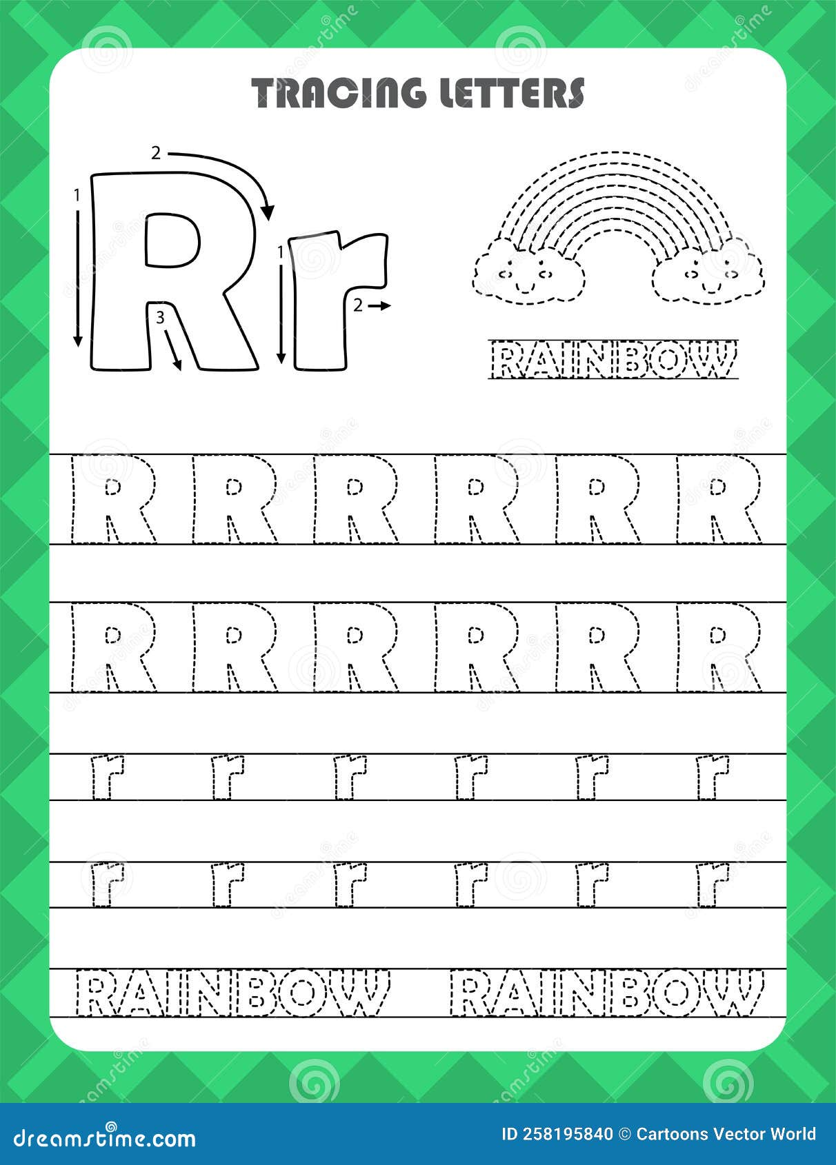 Trace Letters of English Alphabet and Fill Colors Uppercase and ...