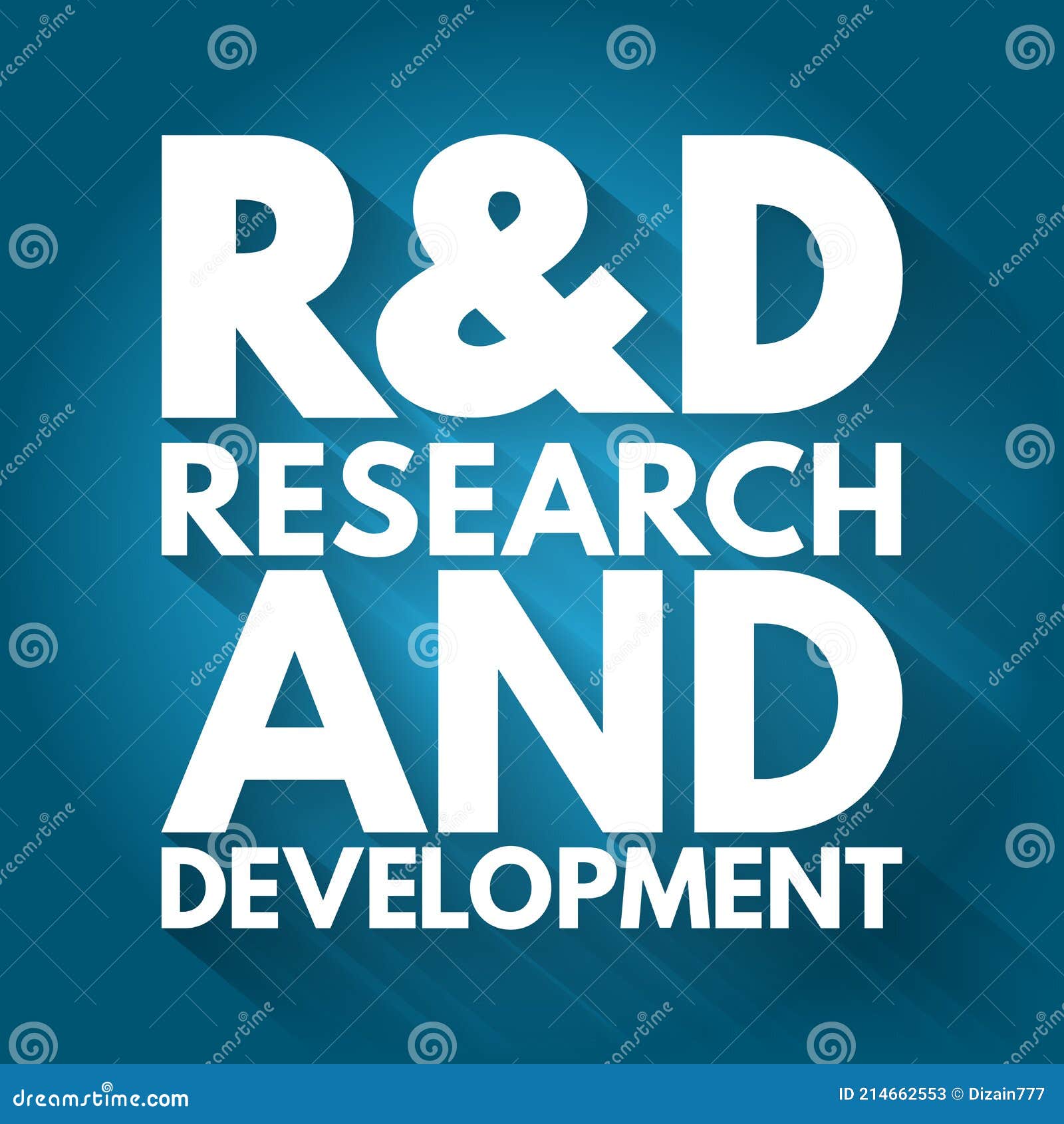 R&D - Research and Development Acronym, Business Concept Background ...