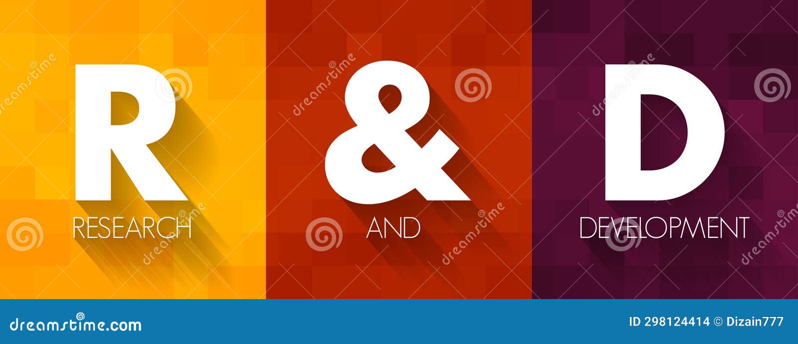 R and D - Research and Development Acronym, Business Concept Background ...