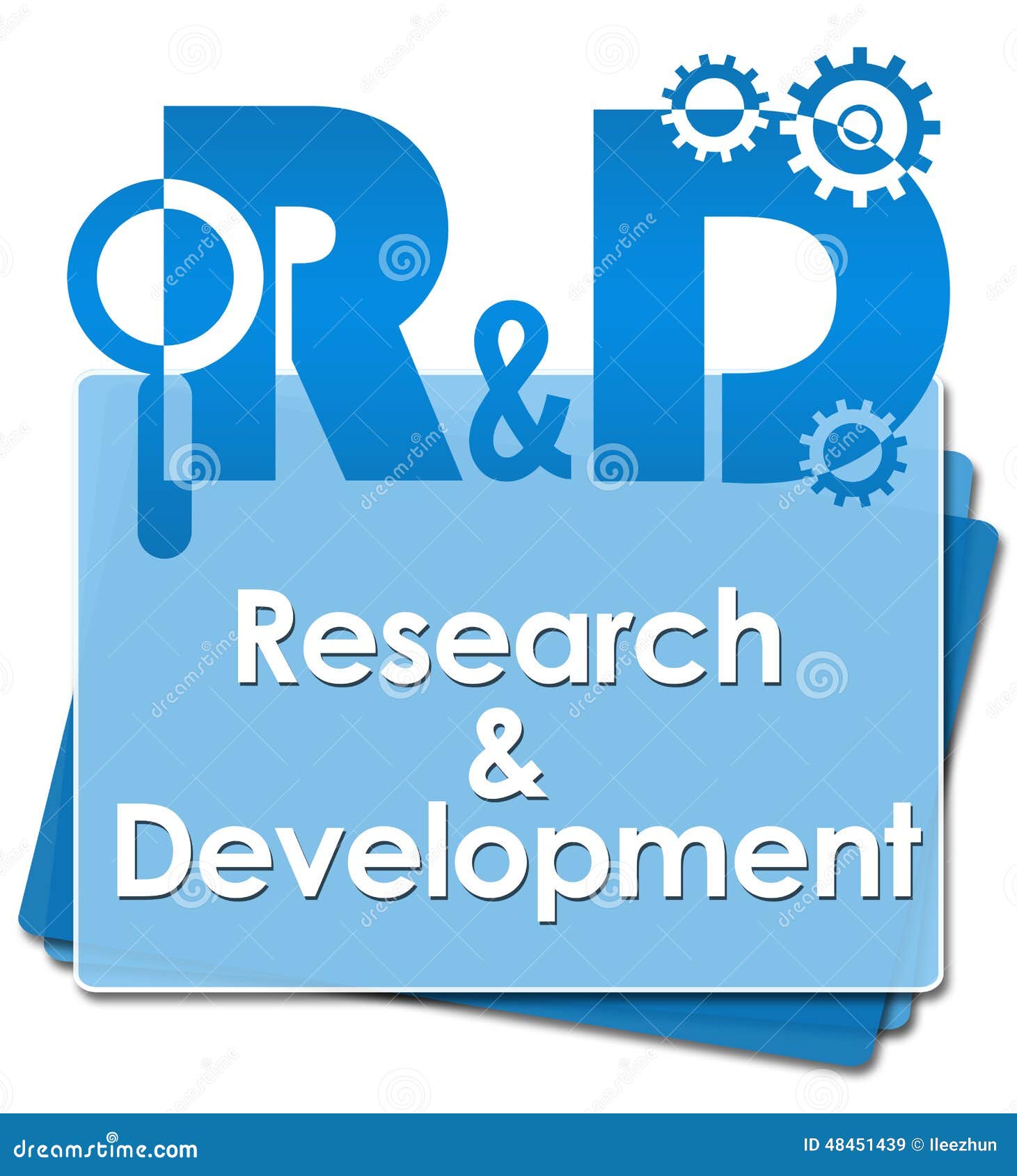 R and D - Research and Development Blue Bottom Squares Stock ...