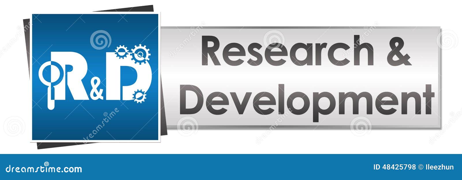 R and D - Research and Development Button Style Stock Illustration ...