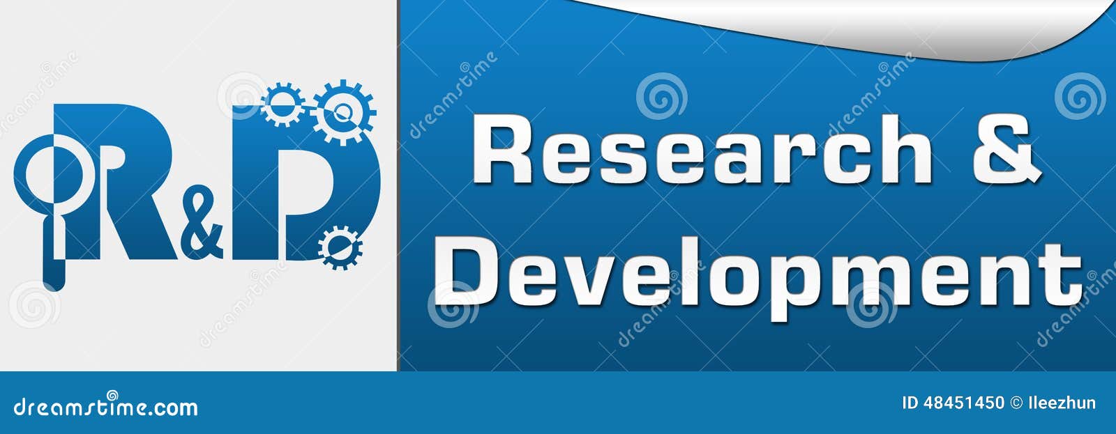 R and D - Research and Development Horizontal Stock Illustration ...