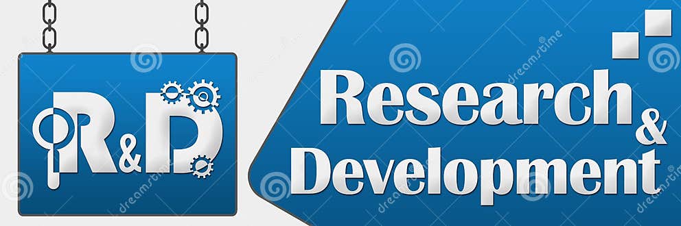 R and D - Research and Development Signboard Horizonral Stock ...
