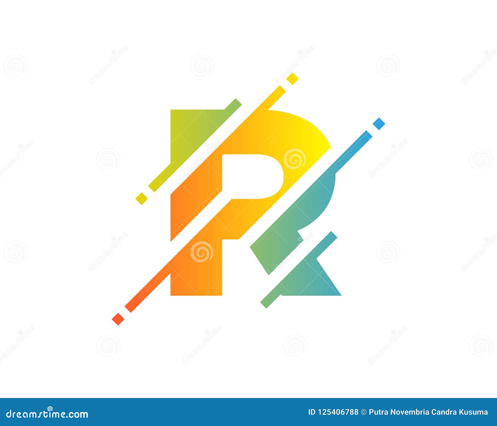 R Digital Letter Pixel Logo Icon Design Stock Vector - Illustration of ...