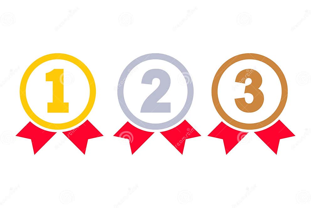1r, 2do, 3ro lugares ilustración del vector. Ilustración de éxito ...