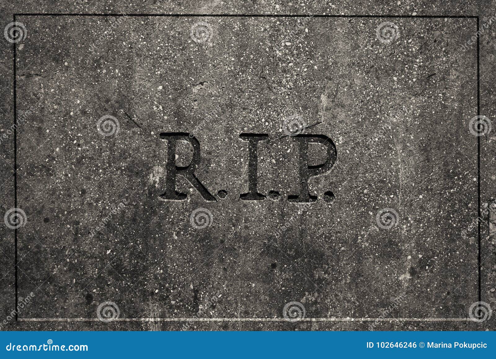 R.I.P tombstone stock photo. Image of detail, creepy - 102646246