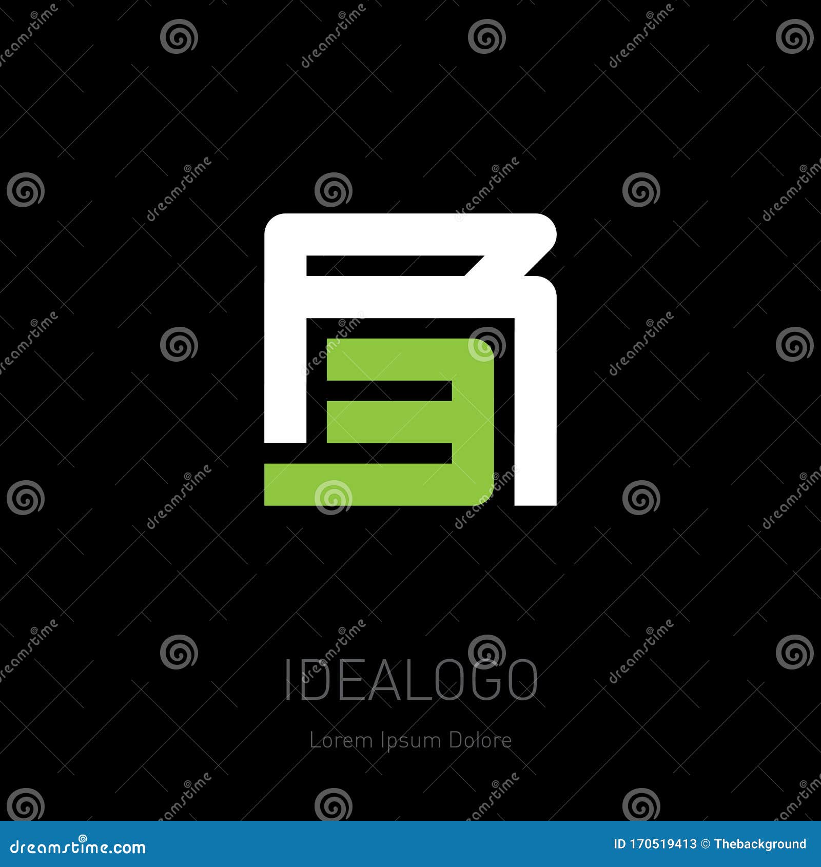 R and 3 - Initials or Logo. R3 - Monogram or Logotype. Design Element ...