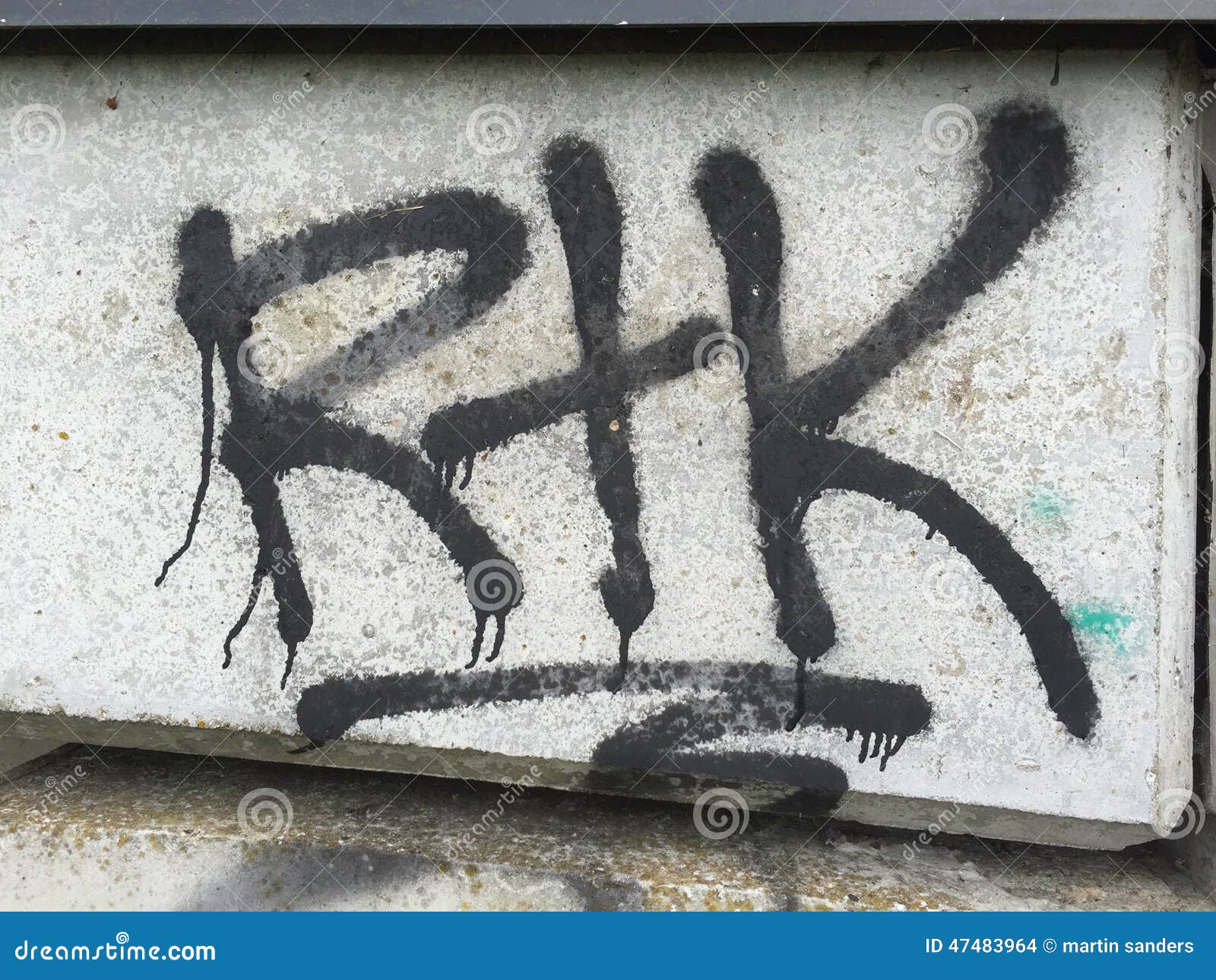 R+K - Graffiti editorial stock image. Image of street - 47483964
