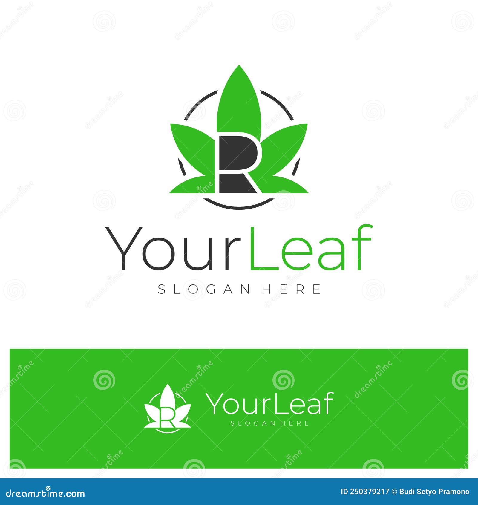 R Leaf Logo Design Template. Initial R Logo Concept Vector Stock ...