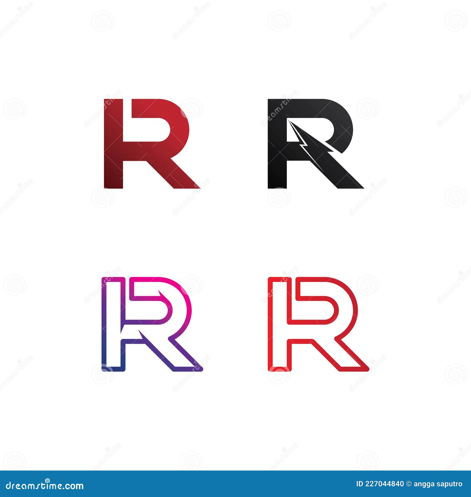 R Letter Arrow Vector Illustration Icon Stock Vector - Illustration of ...