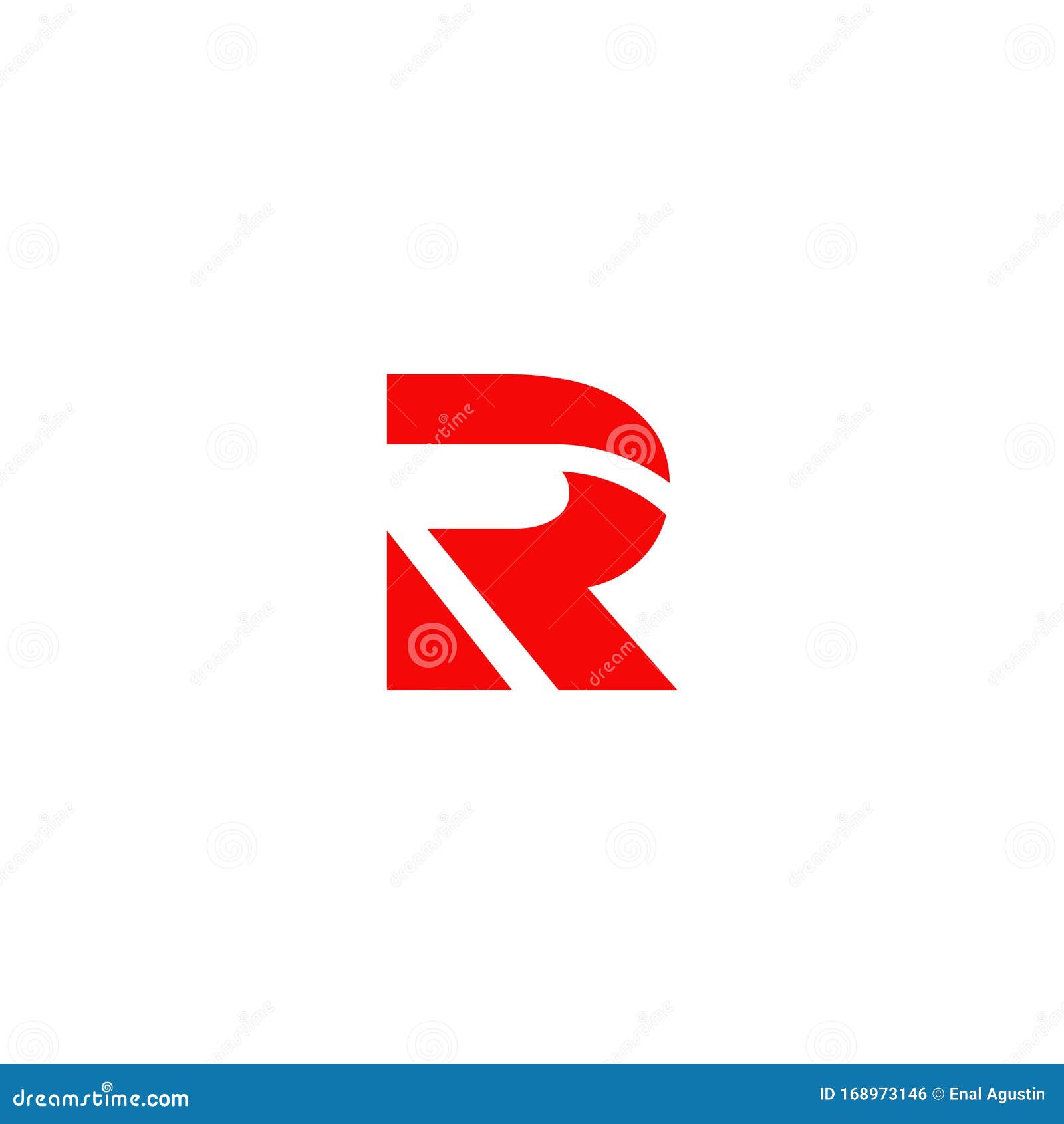 R Letter Initial Icon Logo Design Template Stock Vector - Illustration ...