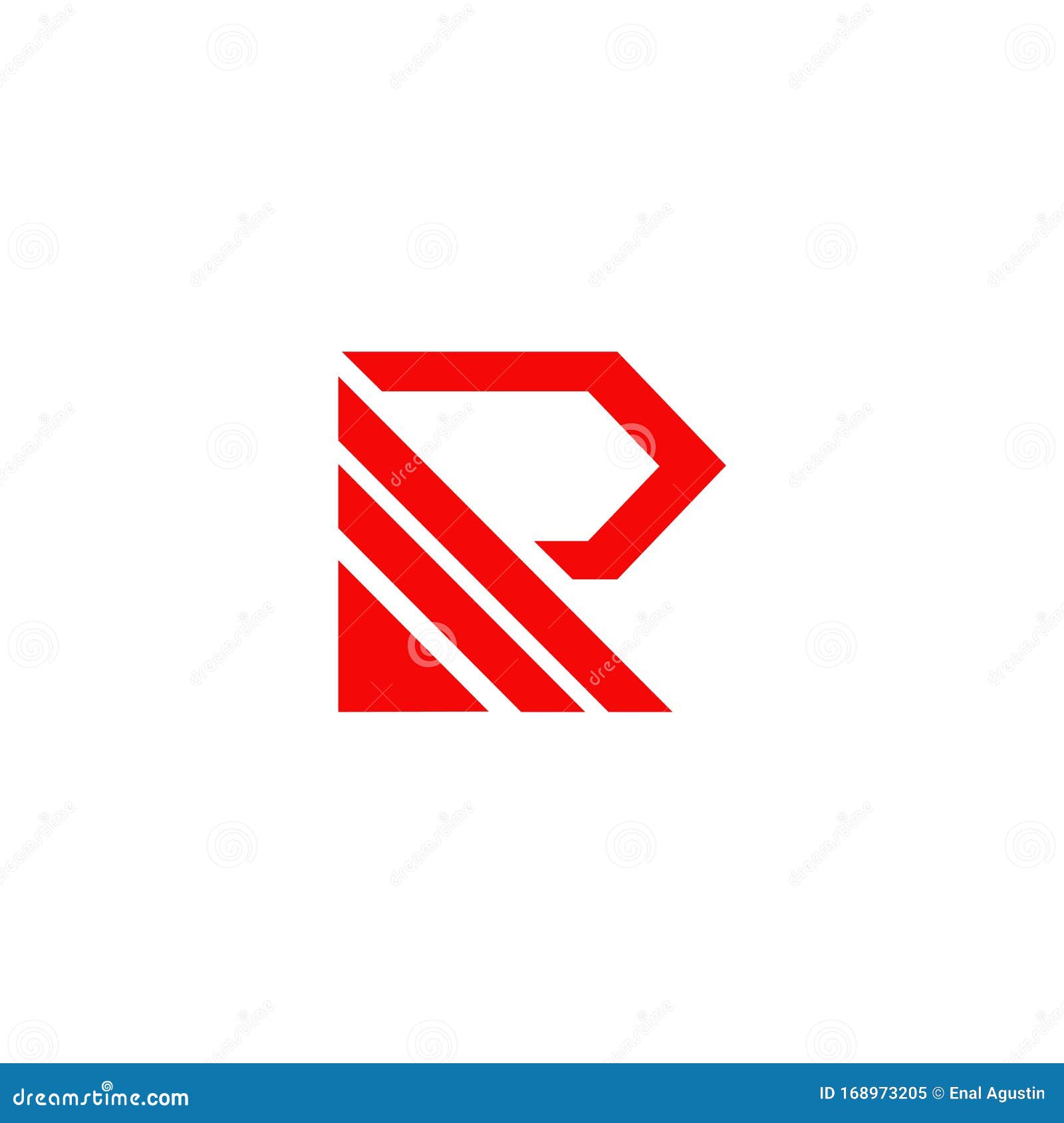 R Letter Initial Icon Logo Design Template Stock Vector - Illustration ...