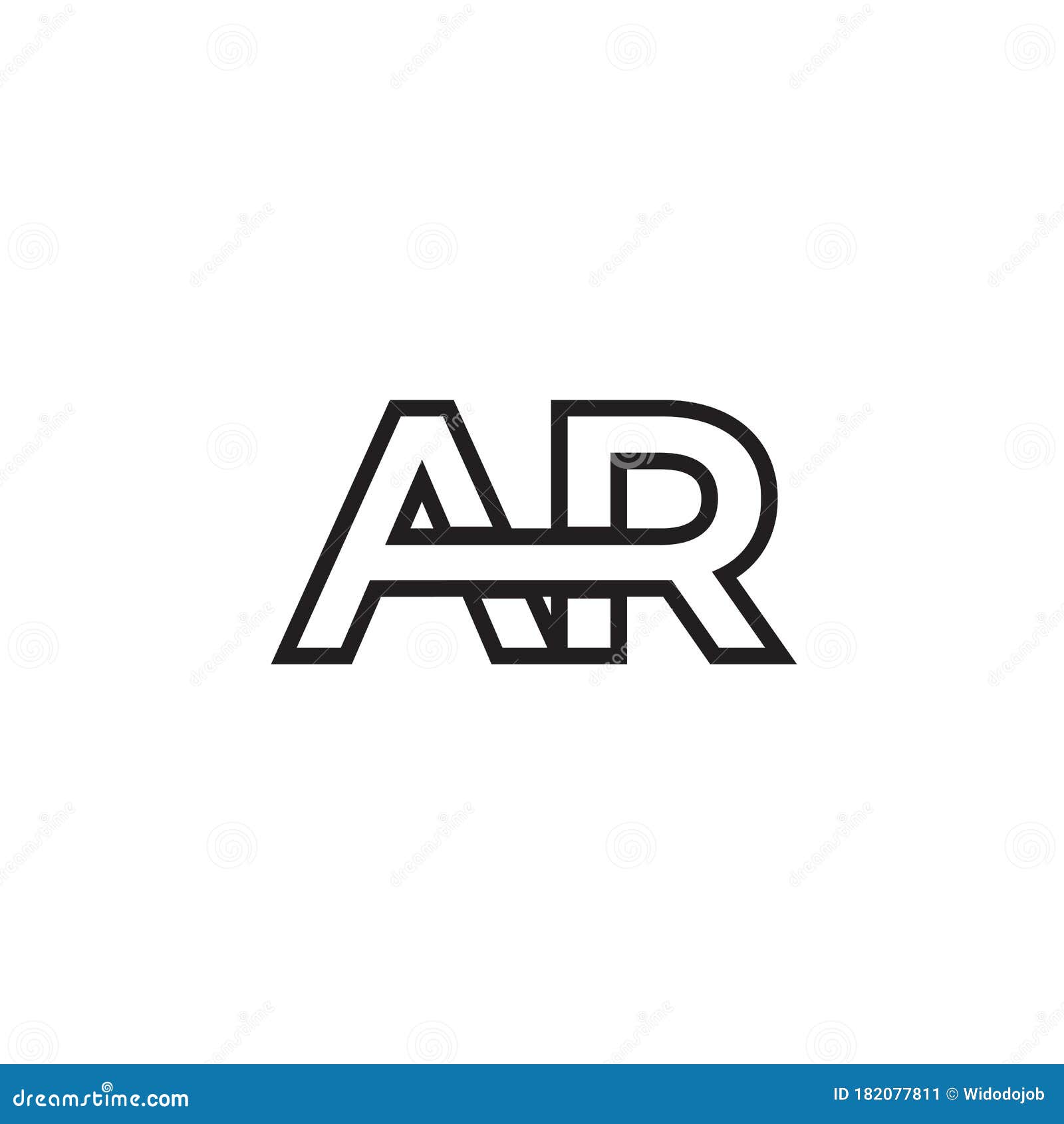 A R Letter Lines Design Vector Stock Vector - Illustration of ...