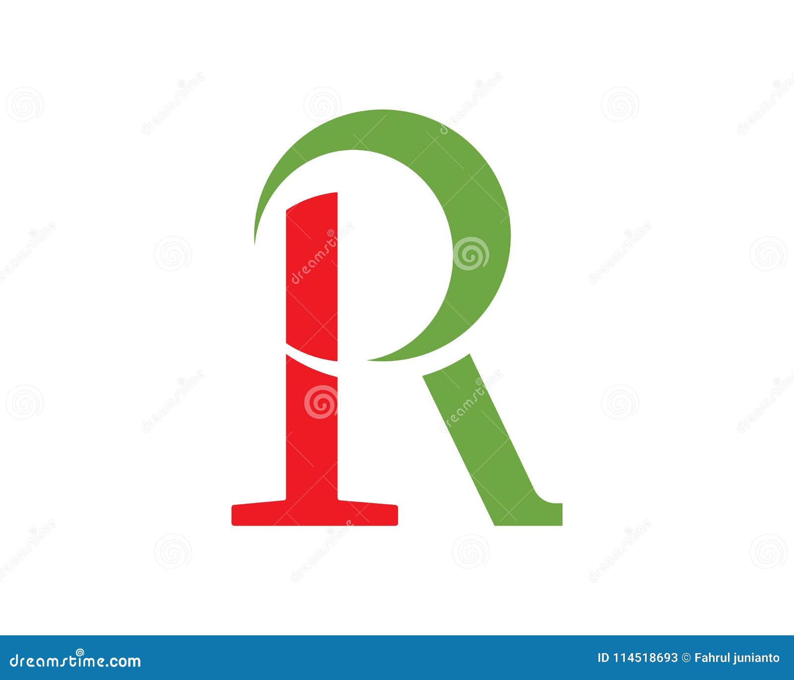 R Letter Logo Design Template Stock Vector - Illustration of font ...