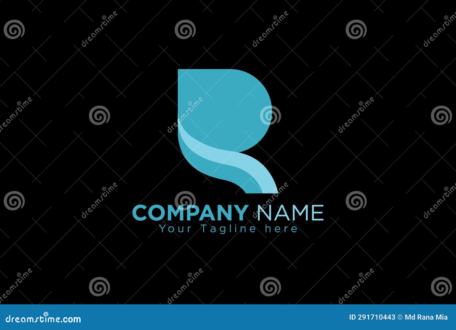 R Letter Logo Design Template. Vector R Logo Design. Editable R Letter ...