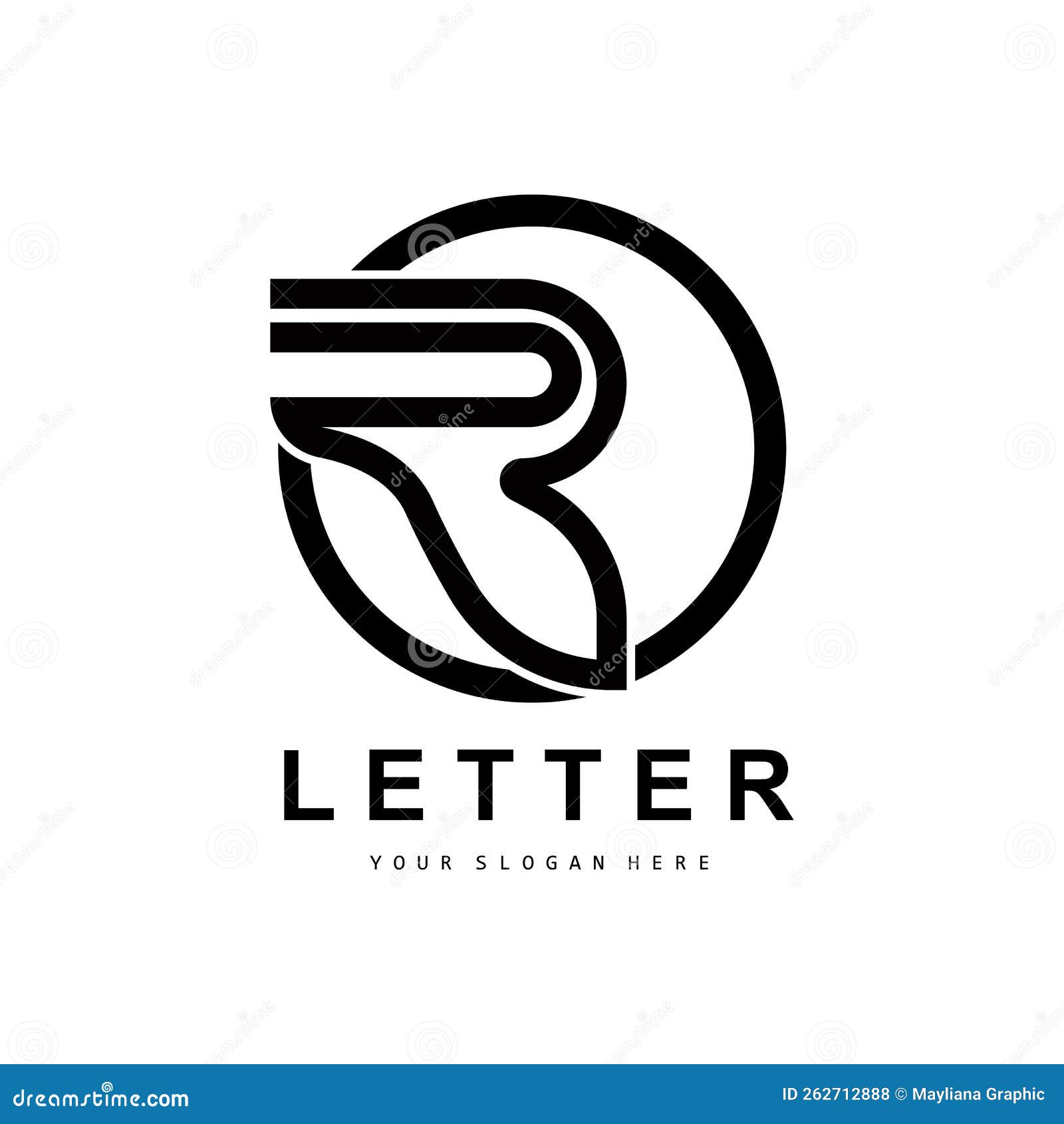 R Letter Logo, Vector Alphabet Symbol, Design for Brand Logos with ...