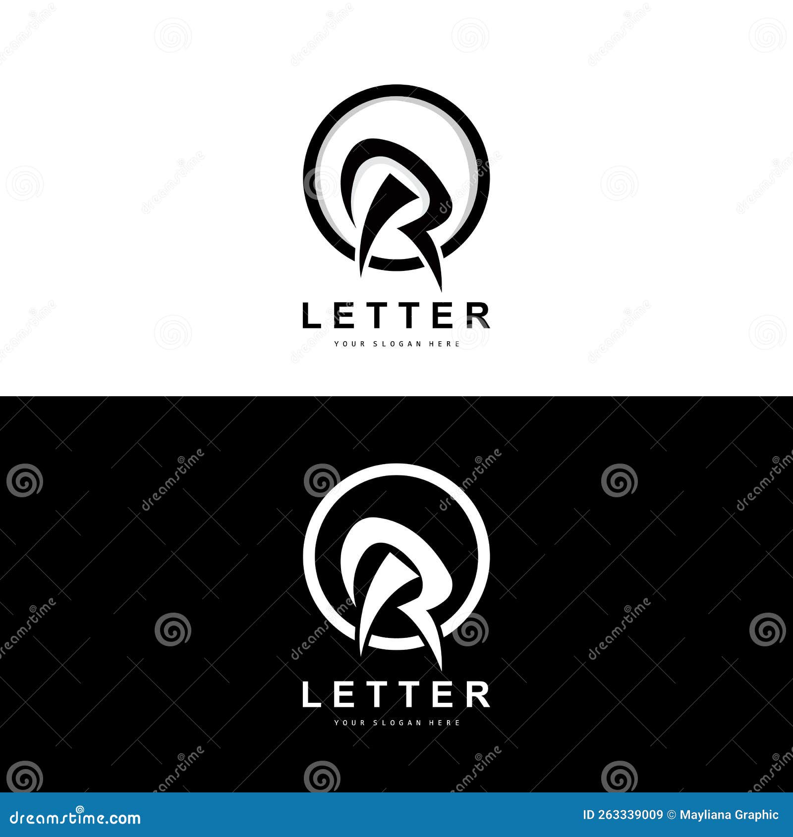 R Letter Logo, Vector Alphabet Symbol, Design for Brand Logos with ...