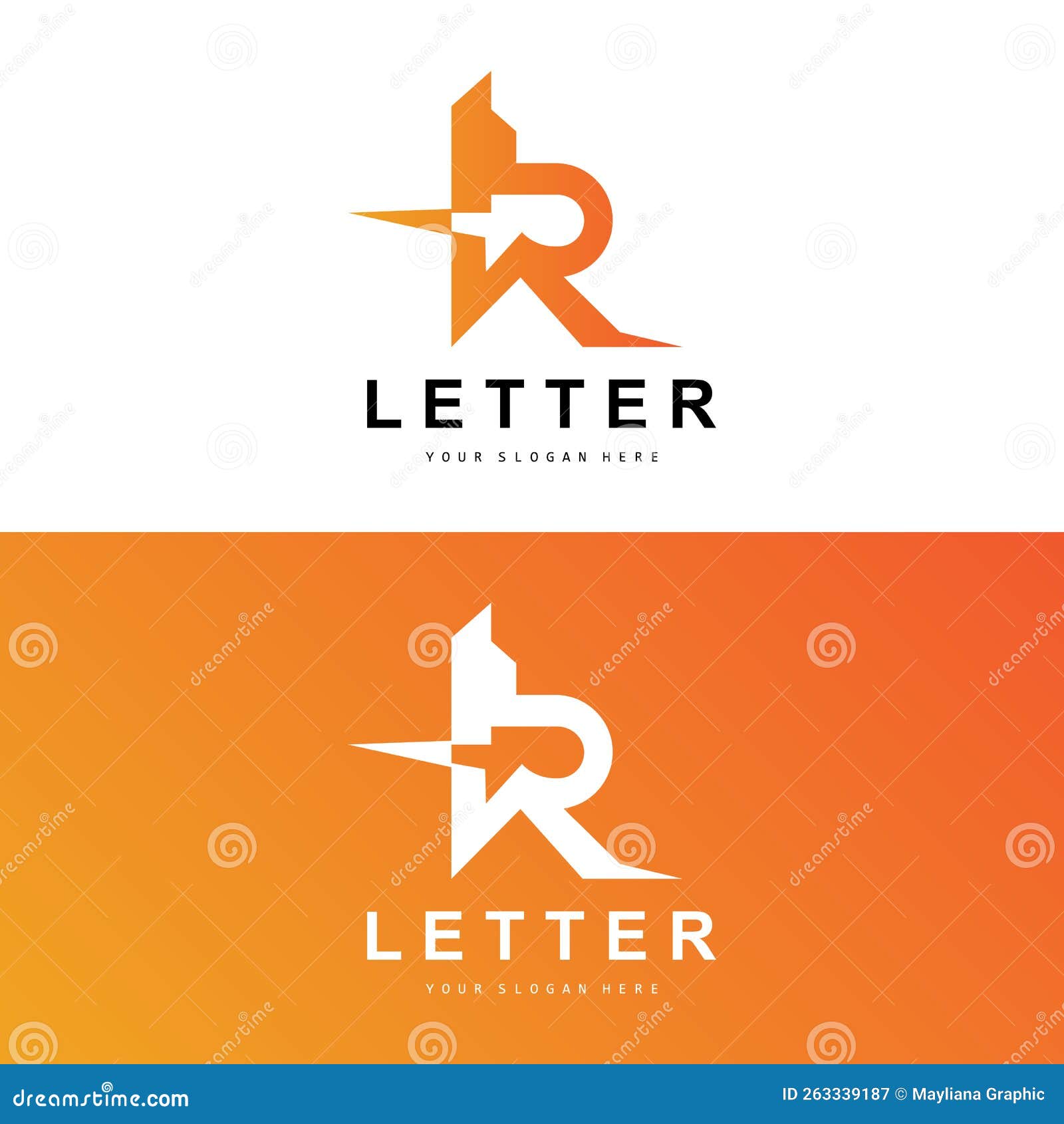 R Letter Logo, Vector Alphabet Symbol, Design for Brand Logos with ...