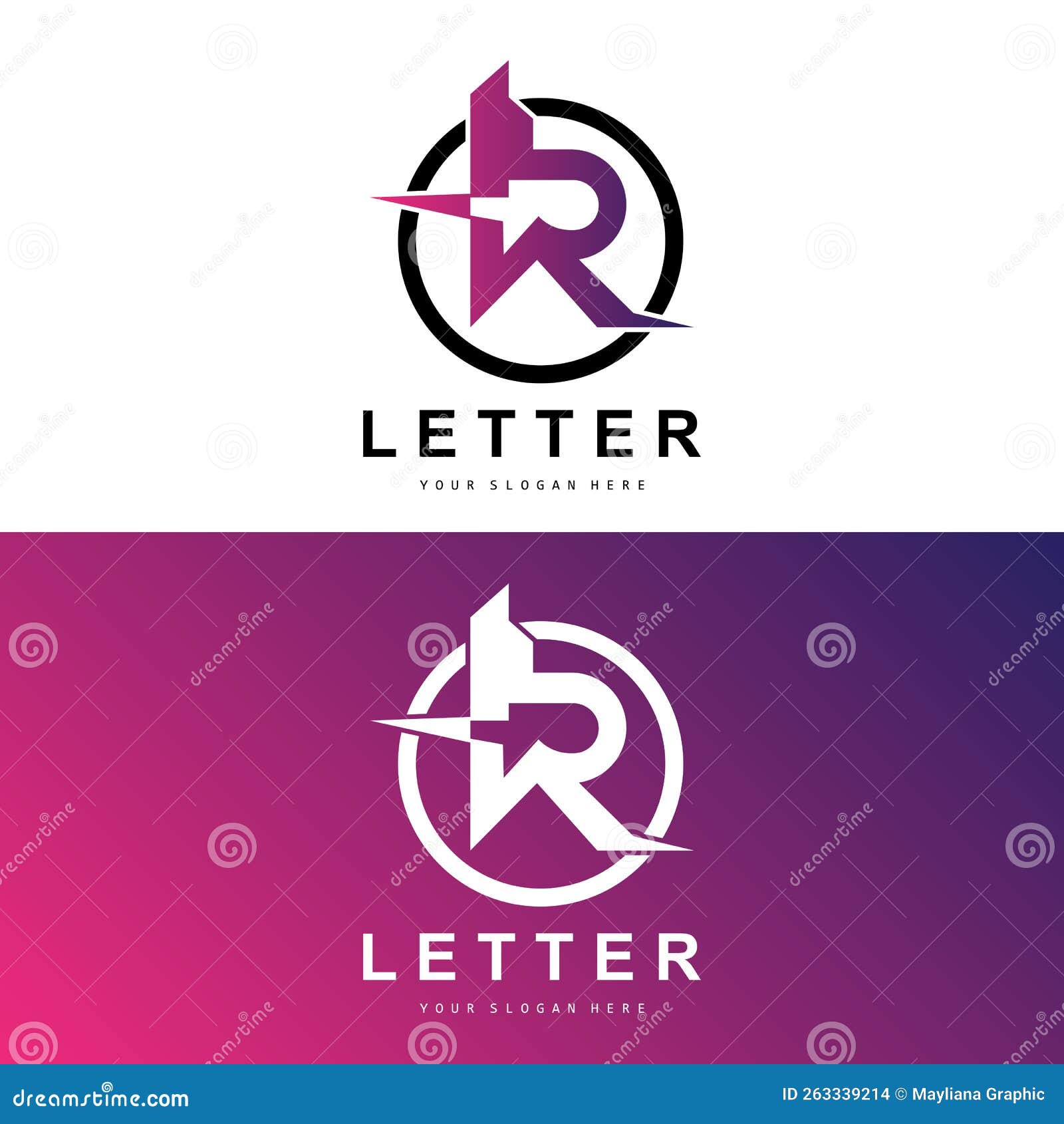 R Letter Logo, Vector Alphabet Symbol, Design for Brand Logos with ...