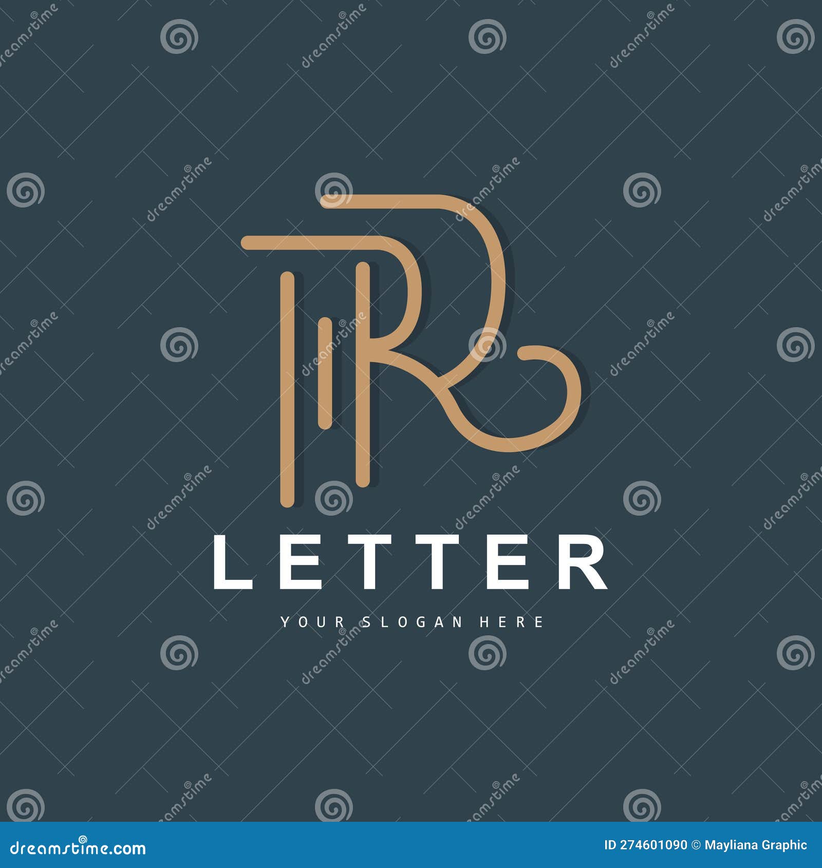 R Letter Logo, Vector Alphabet Symbol, Design for Brand Logos with ...