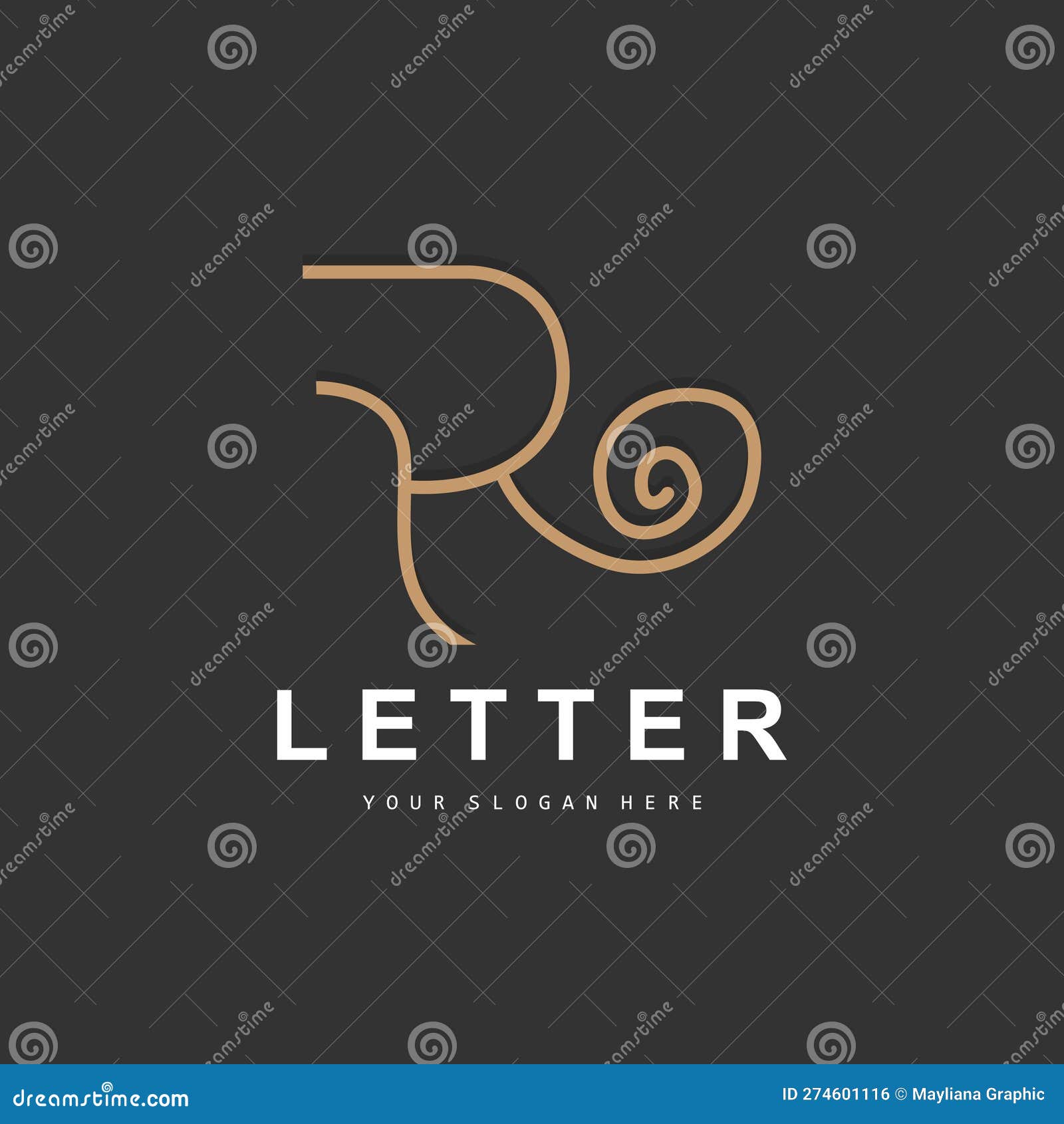 R Letter Logo, Vector Alphabet Symbol, Design for Brand Logos with ...
