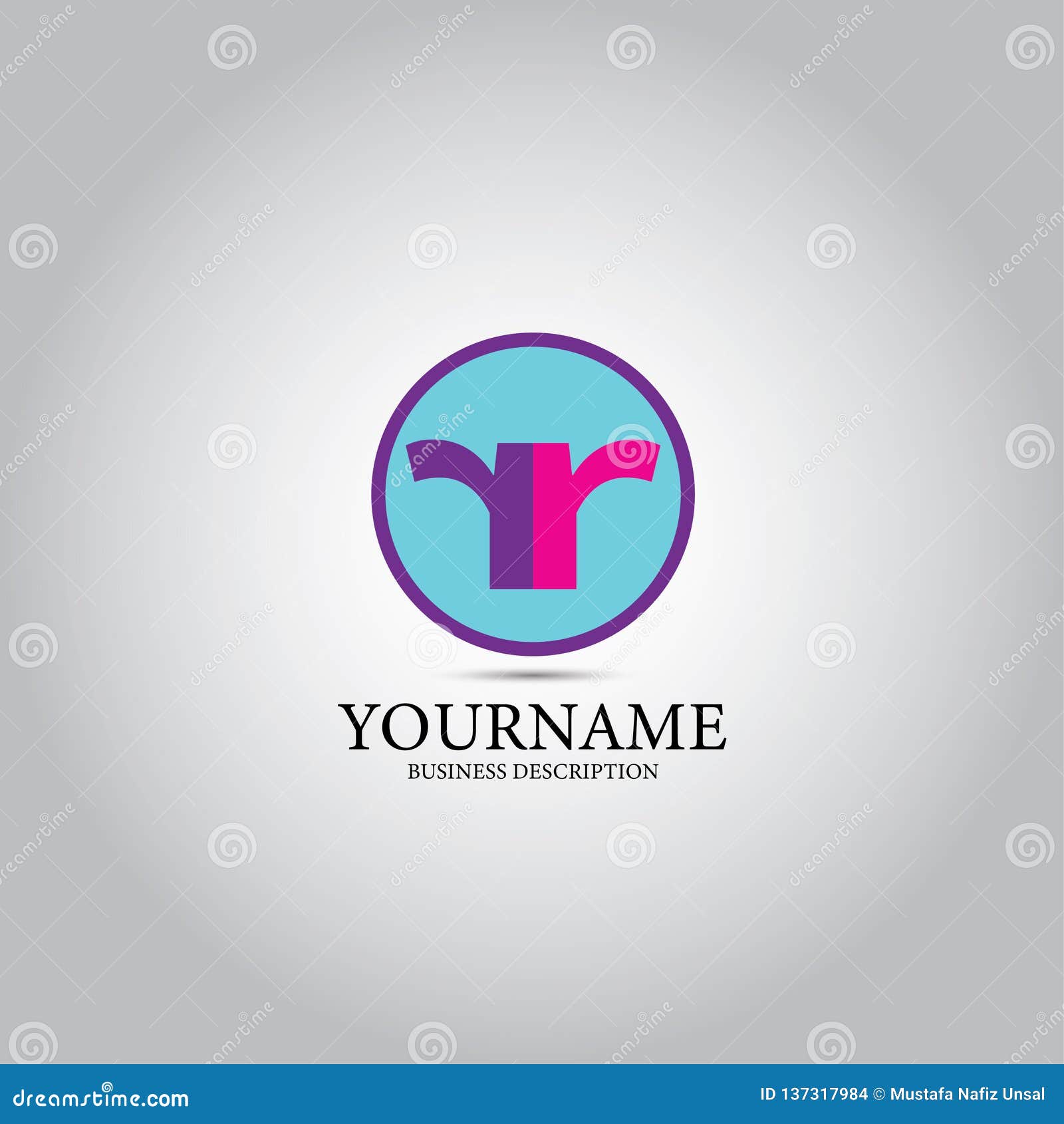 R Letter Reflection Logo stock illustration. Illustration of corporate ...