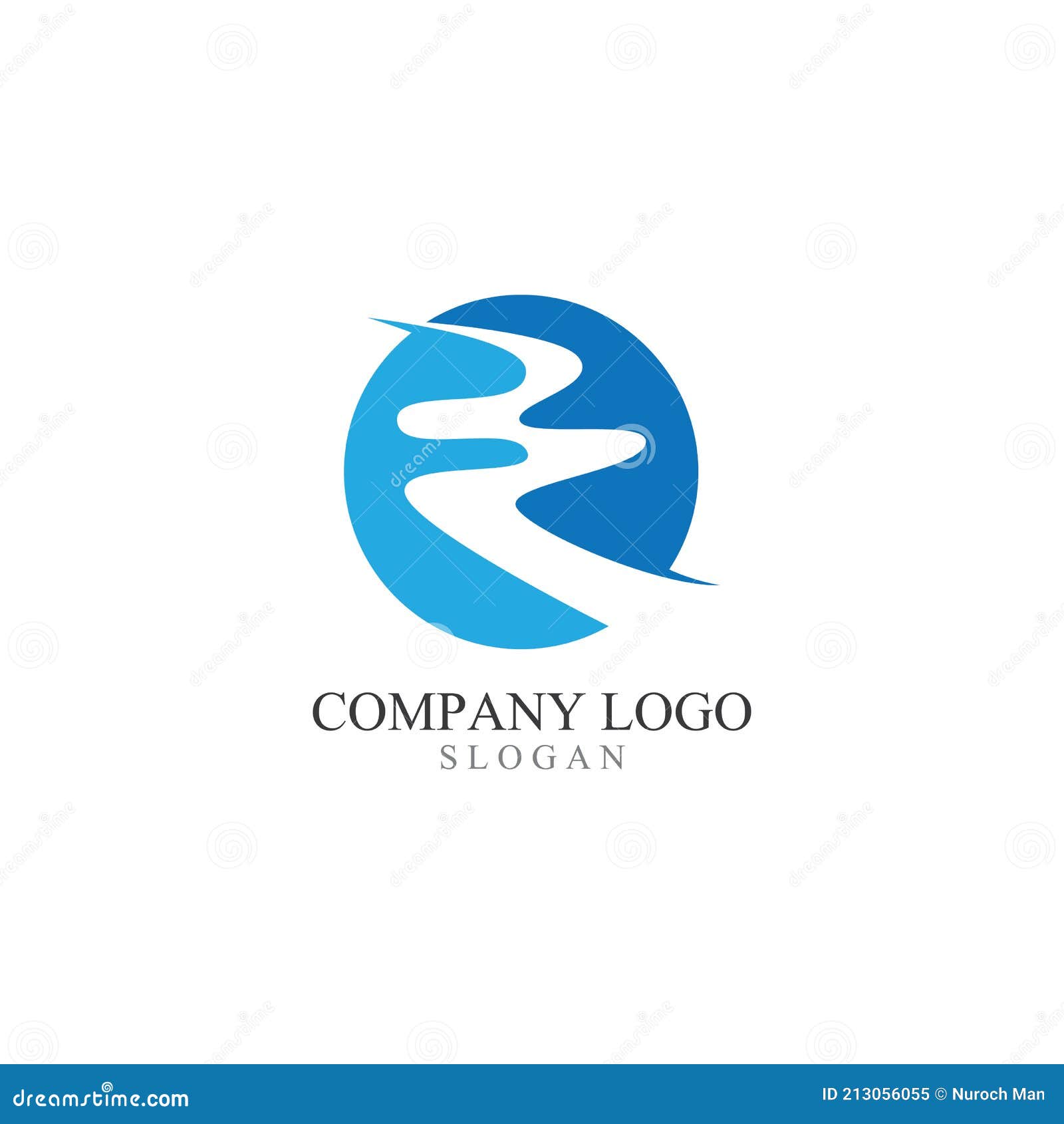 R Letter River Logo Template Vector Illustration. Stock Vector ...