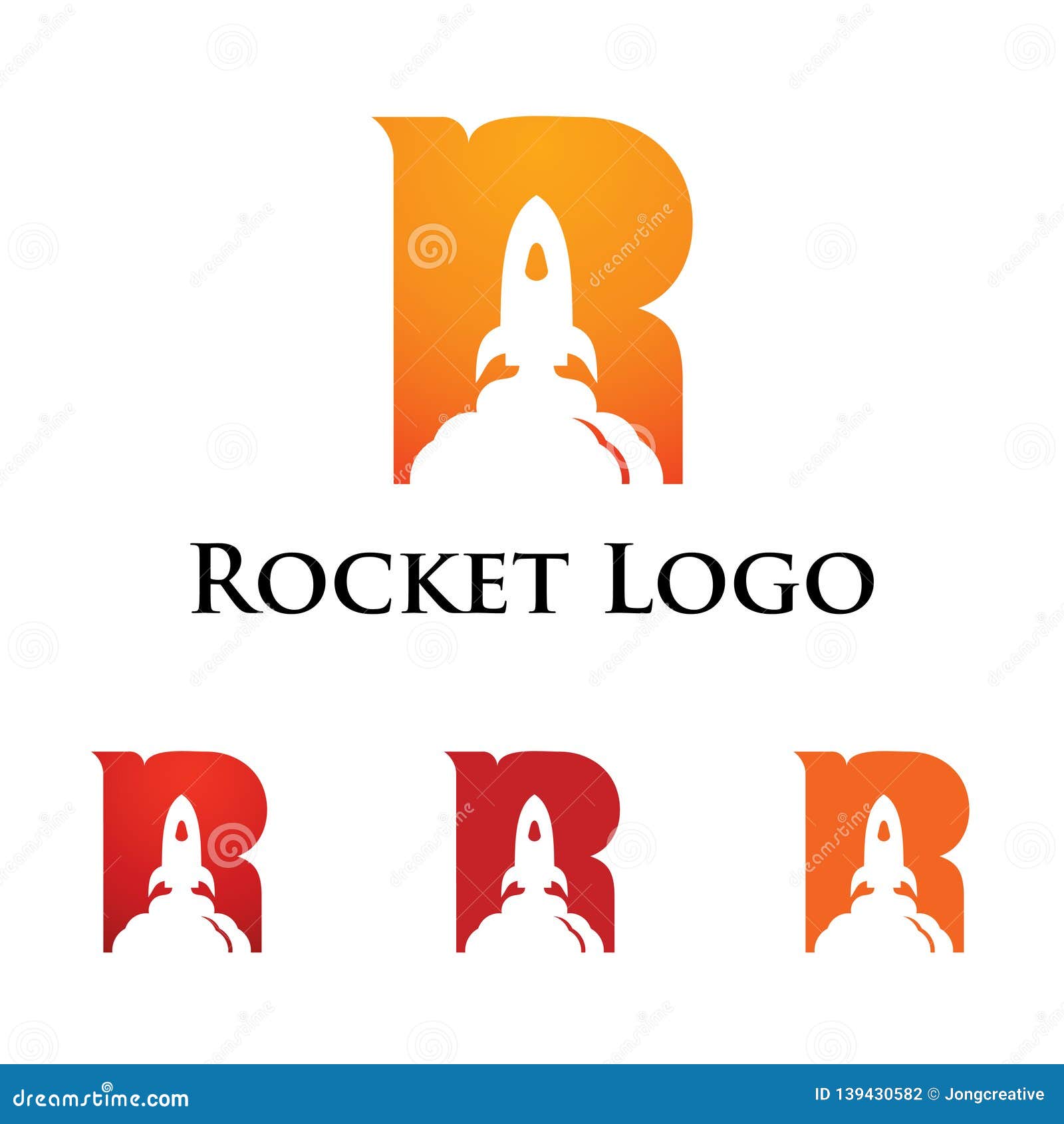 R - Letter Rocket Up Technology Logo Symbol Stock Vector - Illustration ...