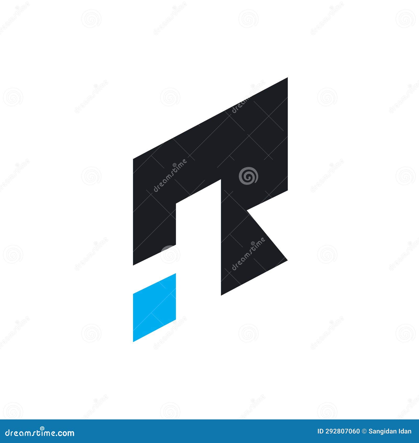 R Letter Simple Logo Concept Design Template Stock Vector ...