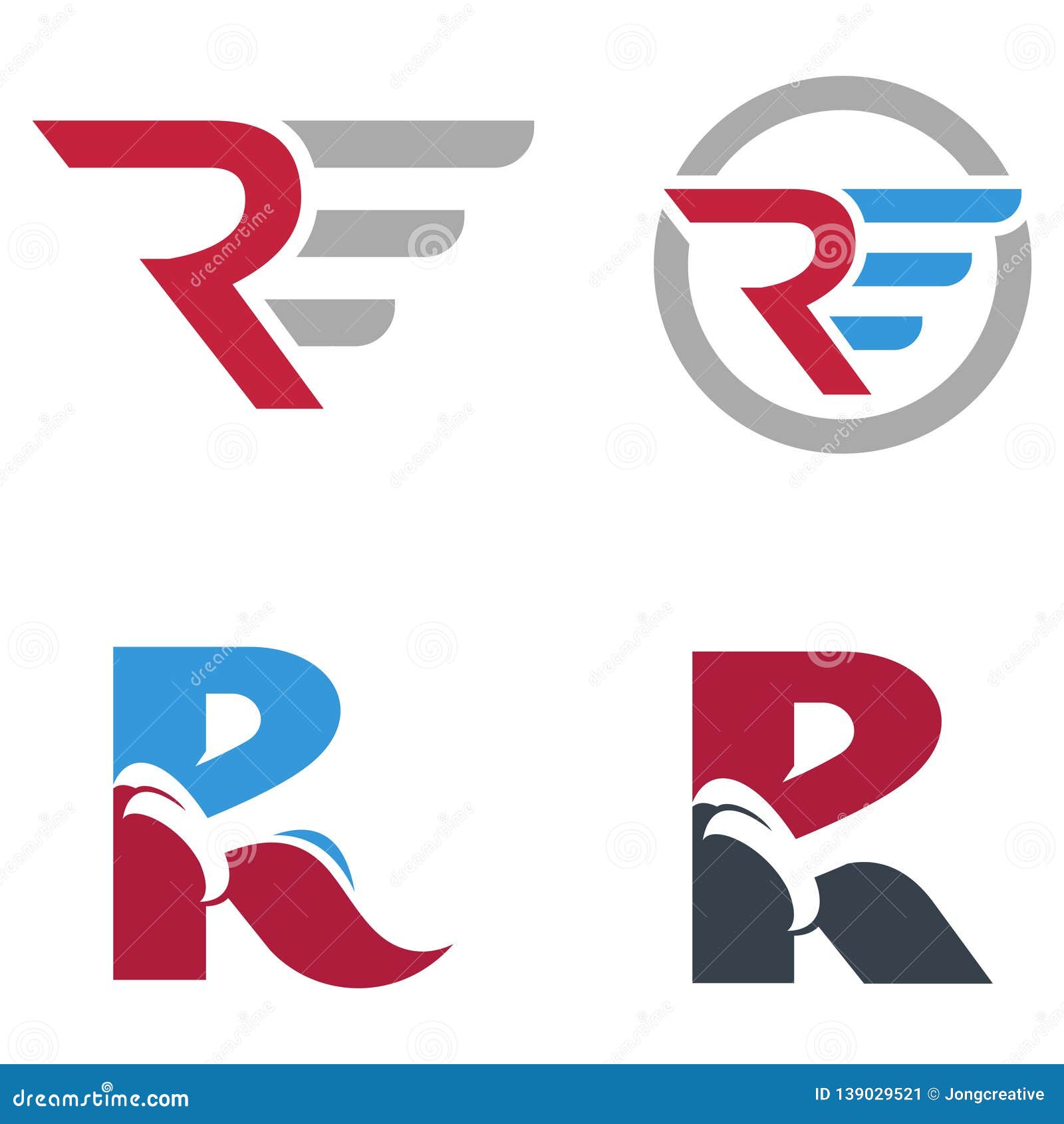 R Letter Wing Claw Eagle Falcon Hawk Logo Stock Vector - Illustration ...