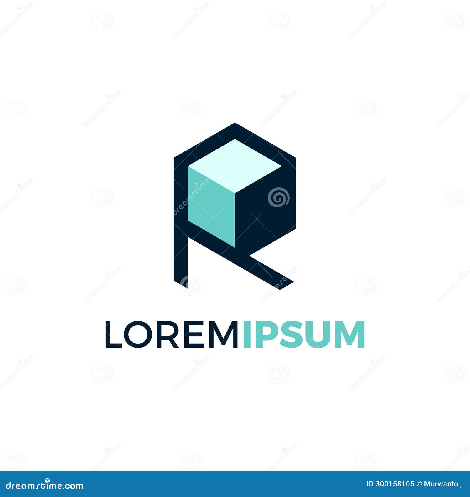 R Box Logo Design stock vector. Illustration of arrow - 300158105