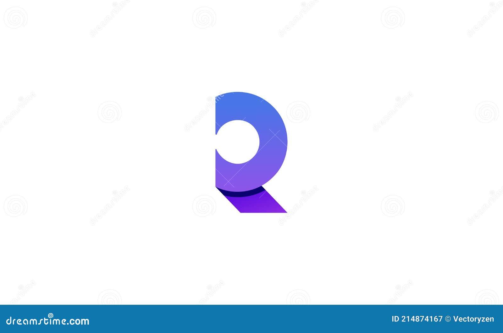 R Monogram Logo Design Vector Template Stock Vector - Illustration of ...