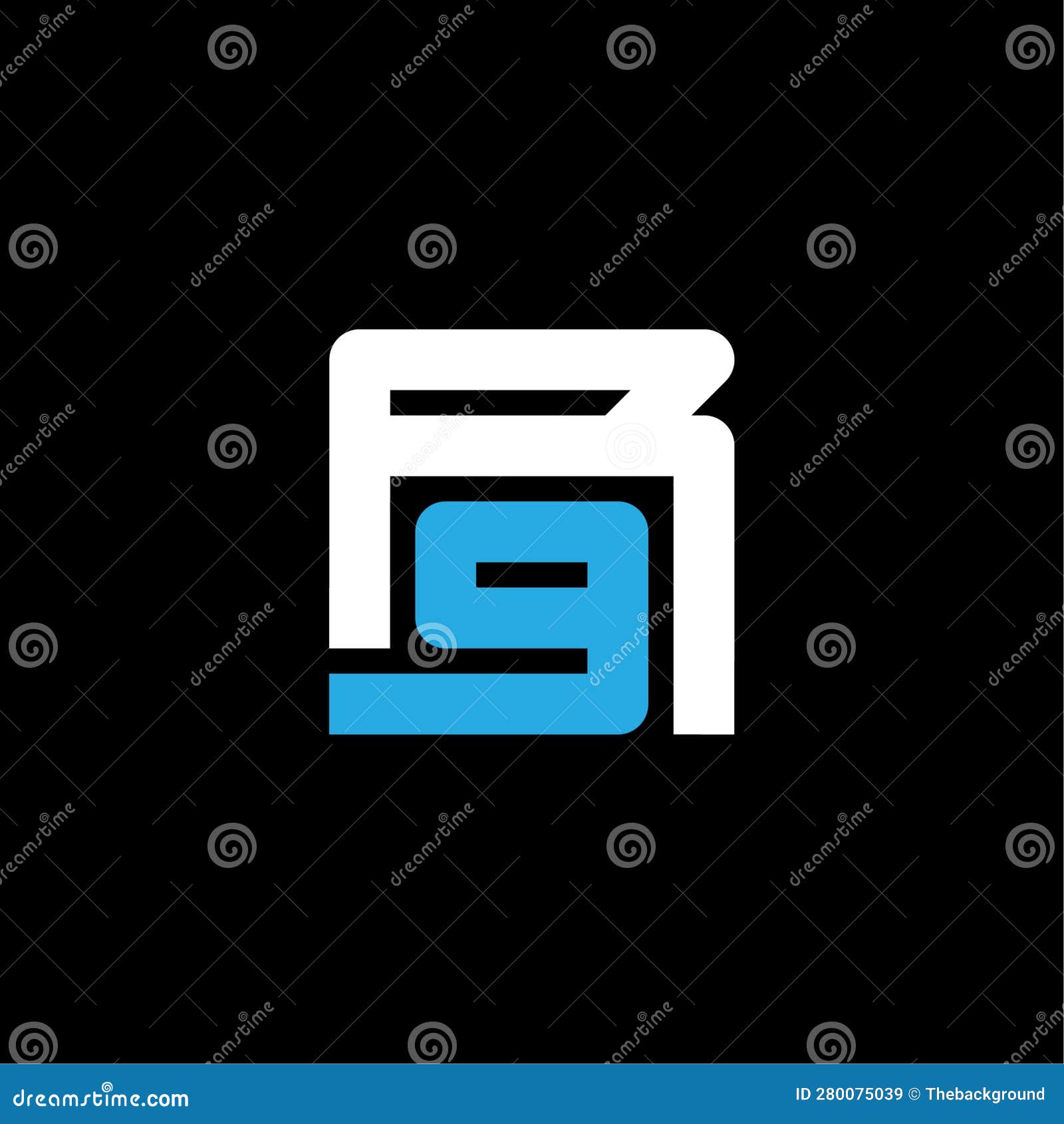 R9 - Monogram or Logotype. Design Element or Icon. Vector Stock Vector ...