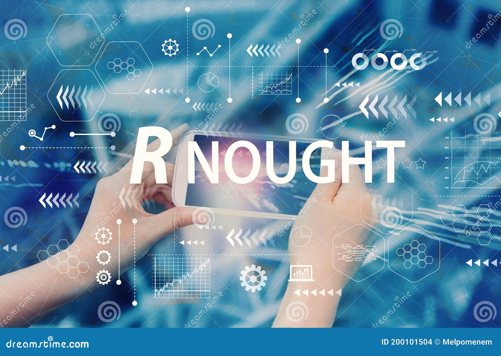 R Nought Theme With A Doctor Holding A Laboratory Vial Royalty-Free ...