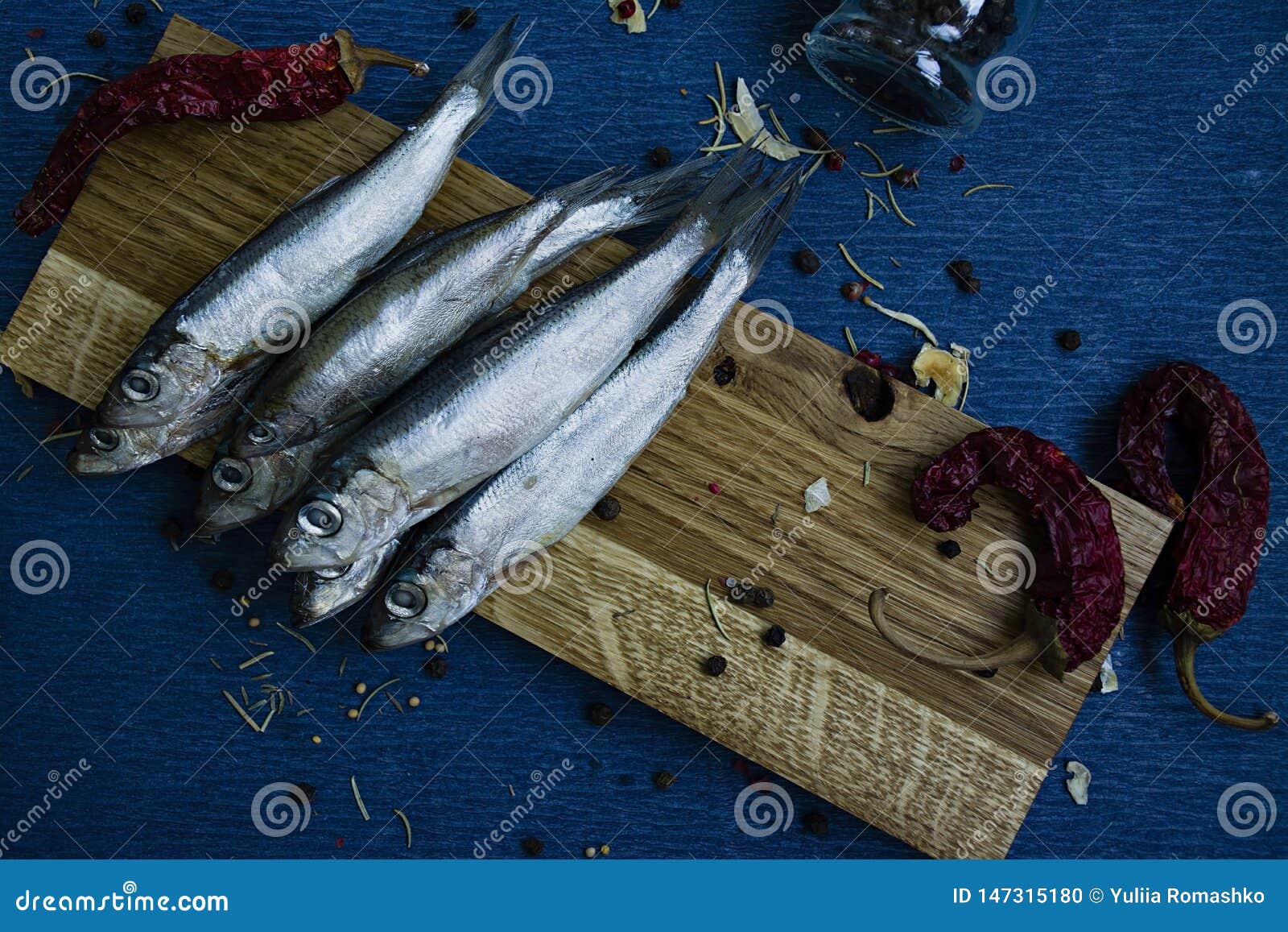 Salted Fish on a Wooden Stand Foto de Stock - Imagem de cozinha ...