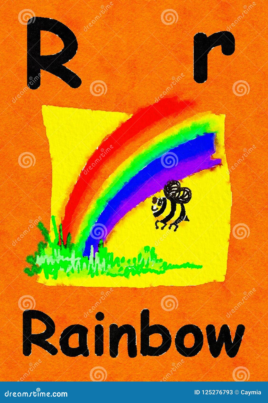 R is for Rainbow. Learn the Alphabet and Spelling. Stock Illustration ... R is for Rainbow. Learn the Alphabet and Spelling. Stock Illustration ...