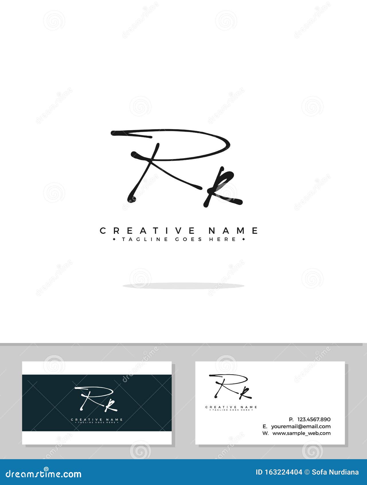 R RR Initial Logo Signature Vector. Handwriting Concept Logo. Stock ...