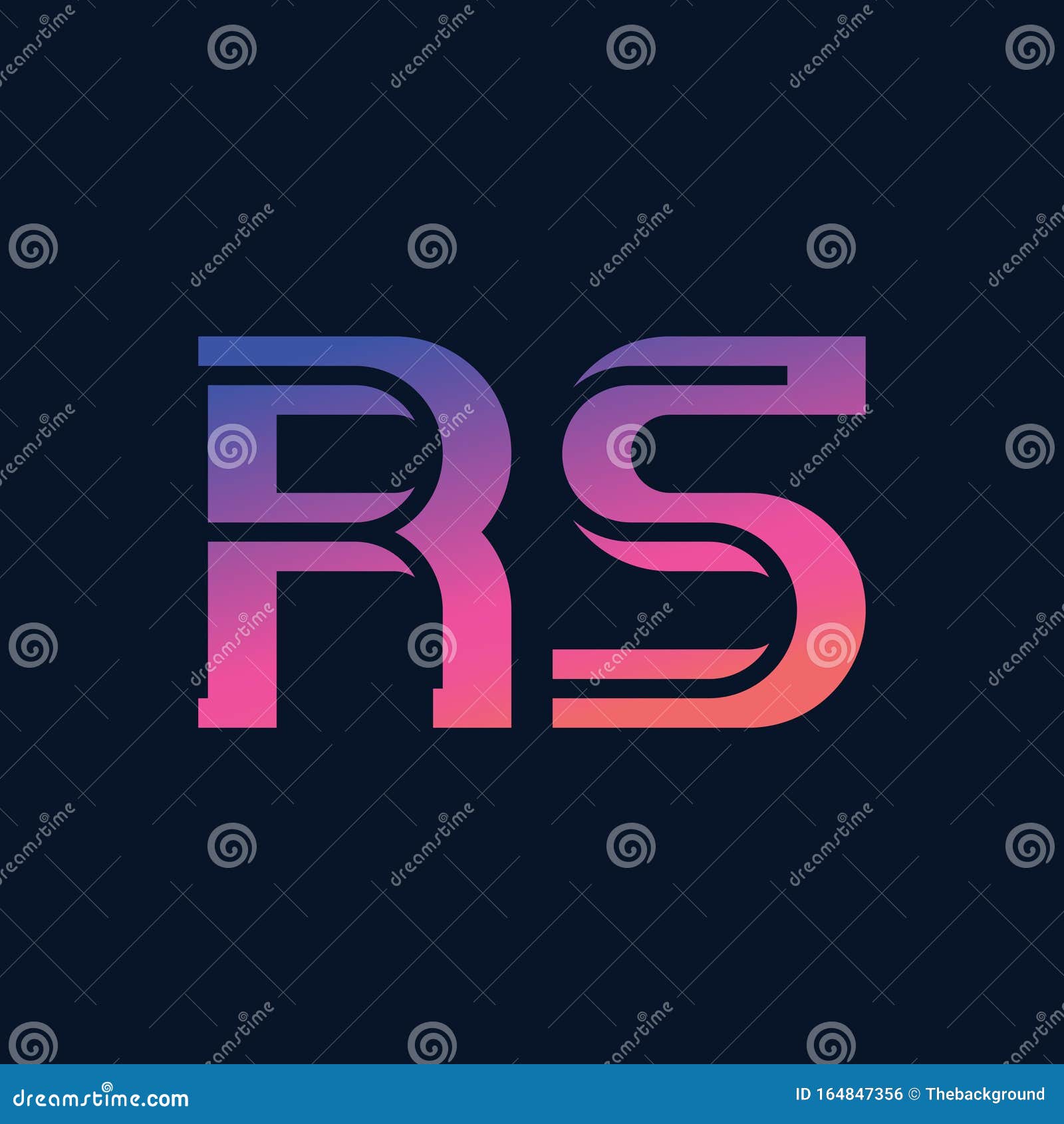 R and S Initials or Logo. RS - Monogram or Logotype. Vector Design ...