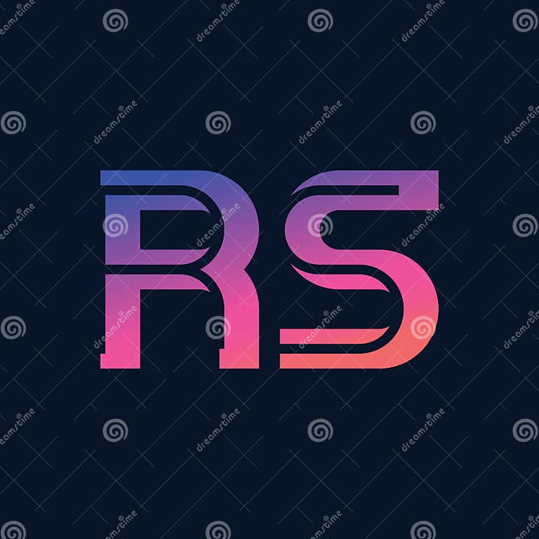 R and S Initials or Logo. RS - Monogram or Logotype. Vector Design ...