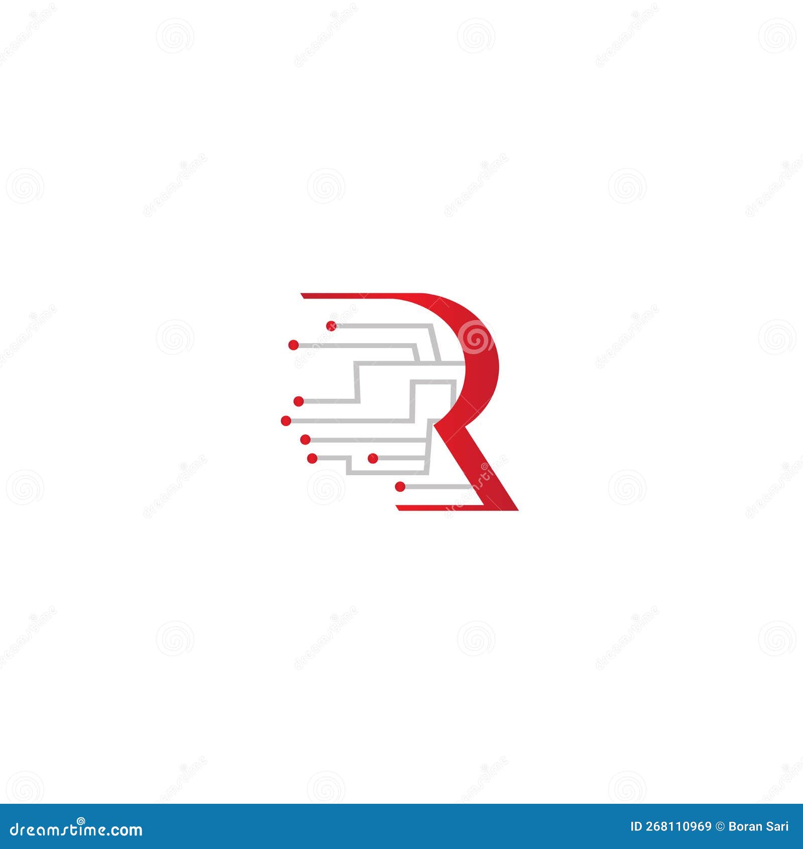 R Technology Logo Brand, Symbol, Design, Graphic, Minimalist.logo Stock ...