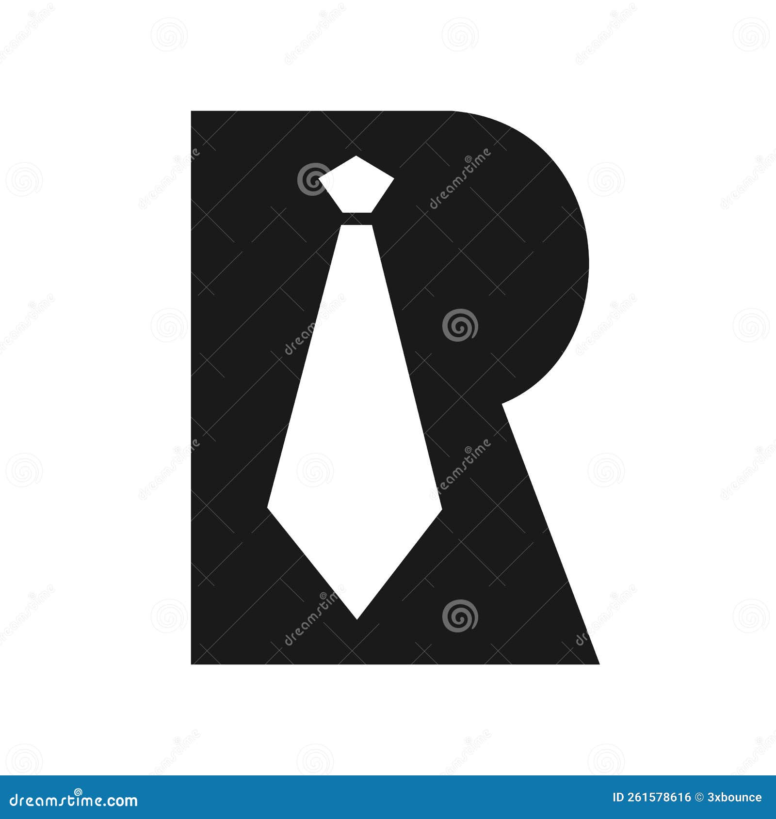 R Tie Letter Vector Logo Design. Letter R Suit Design Business Logo ...