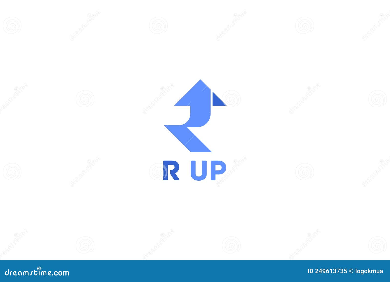 R UP logo stock vector. Illustration of creative, identity - 249613735
