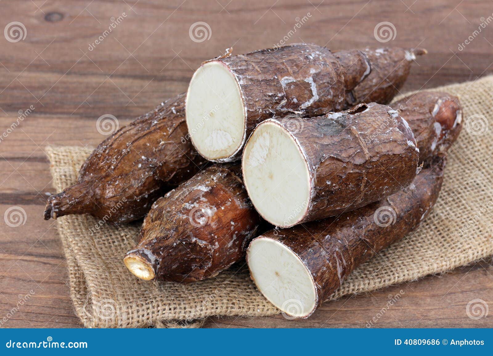 Raíz de la yuca foto de archivo. Imagen de tropical, fruta - 40809686