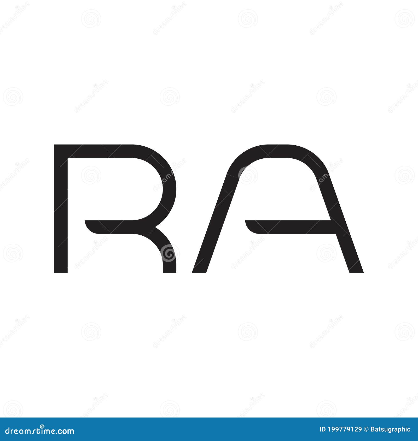 Ra Initial Letter Vector Logo Icon Stock Vector - Illustration of ...