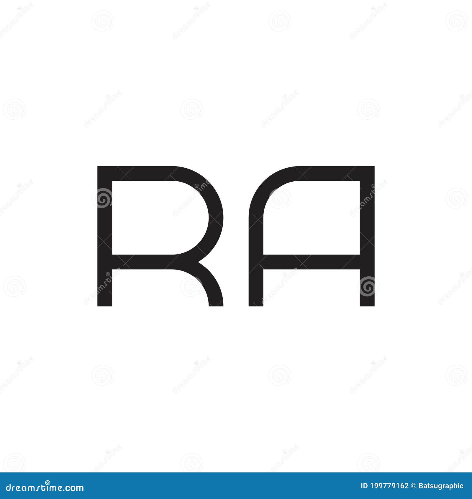 Ra Initial Letter Vector Logo Icon Stock Vector - Illustration of ...