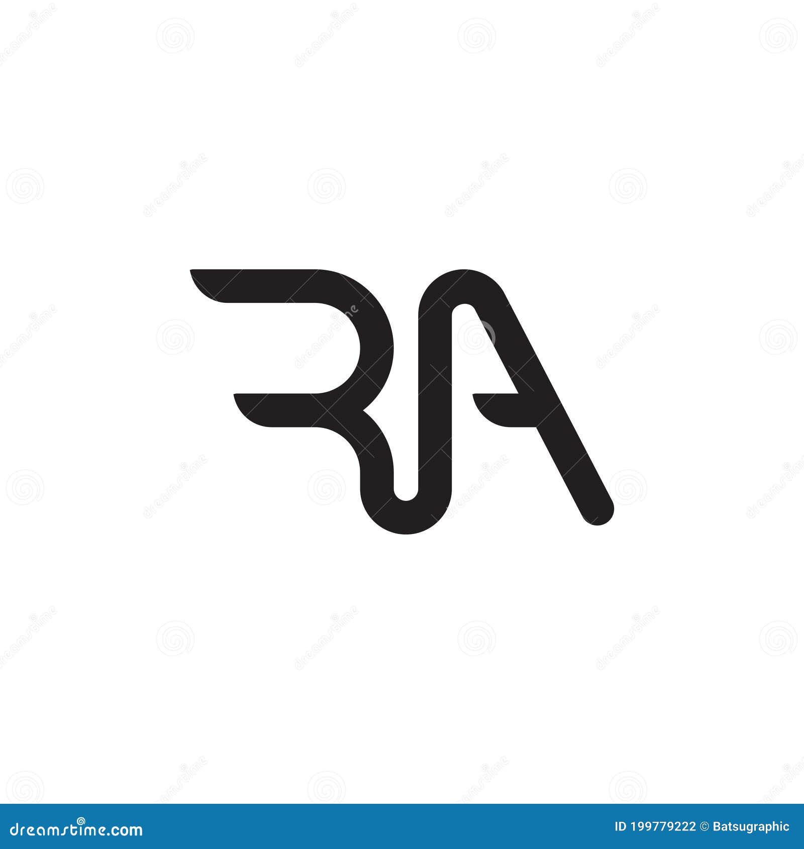 Ra Initial Letter Vector Logo Icon Stock Vector - Illustration of ...