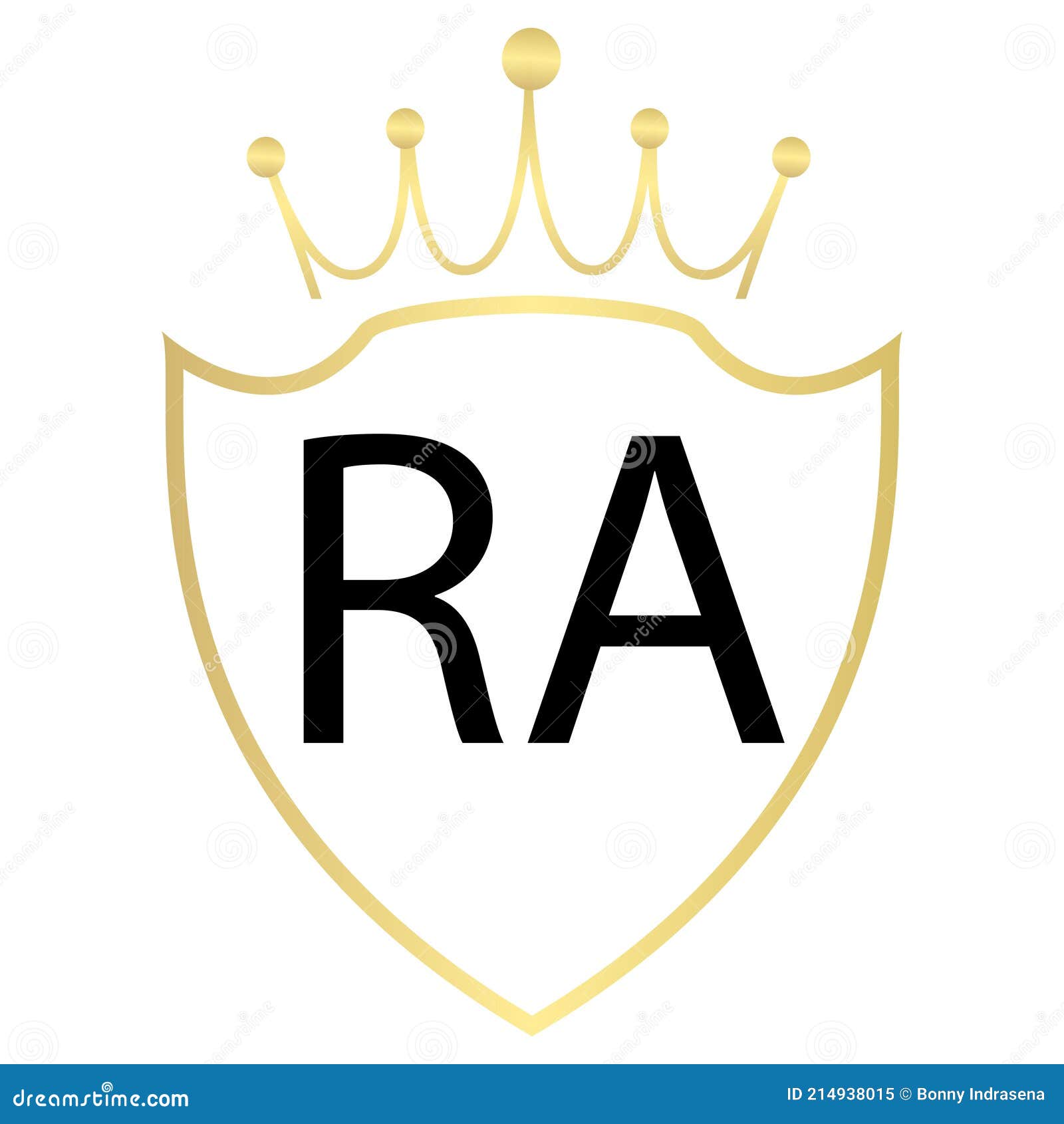 RA Letter Logo Design with Simple Style Stock Vector - Illustration of ...