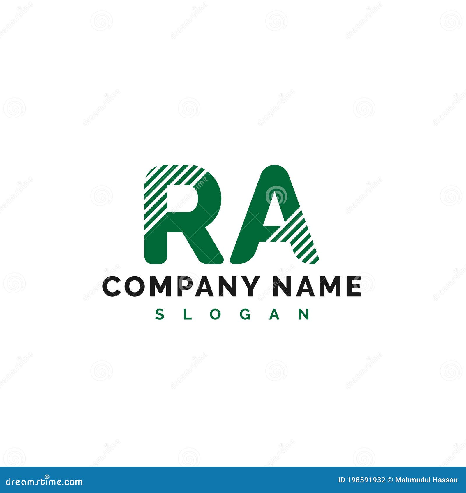 RA Letter Logo Design. RA Letter Logo Vector Illustration - Vector ...